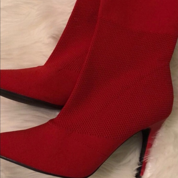 Shoes | Red Booties | Poshmark